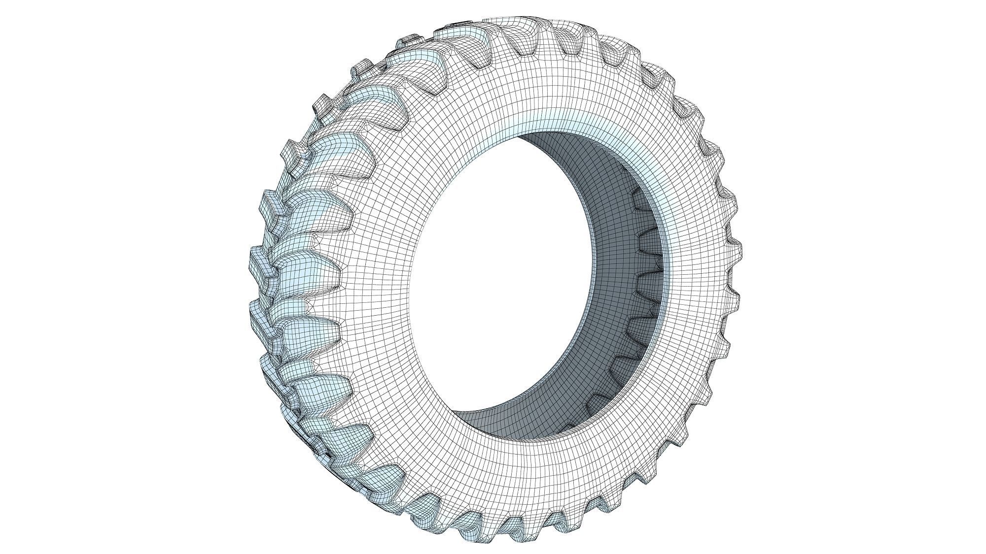 Off Road Tractor Tire 3D model | CGTrader