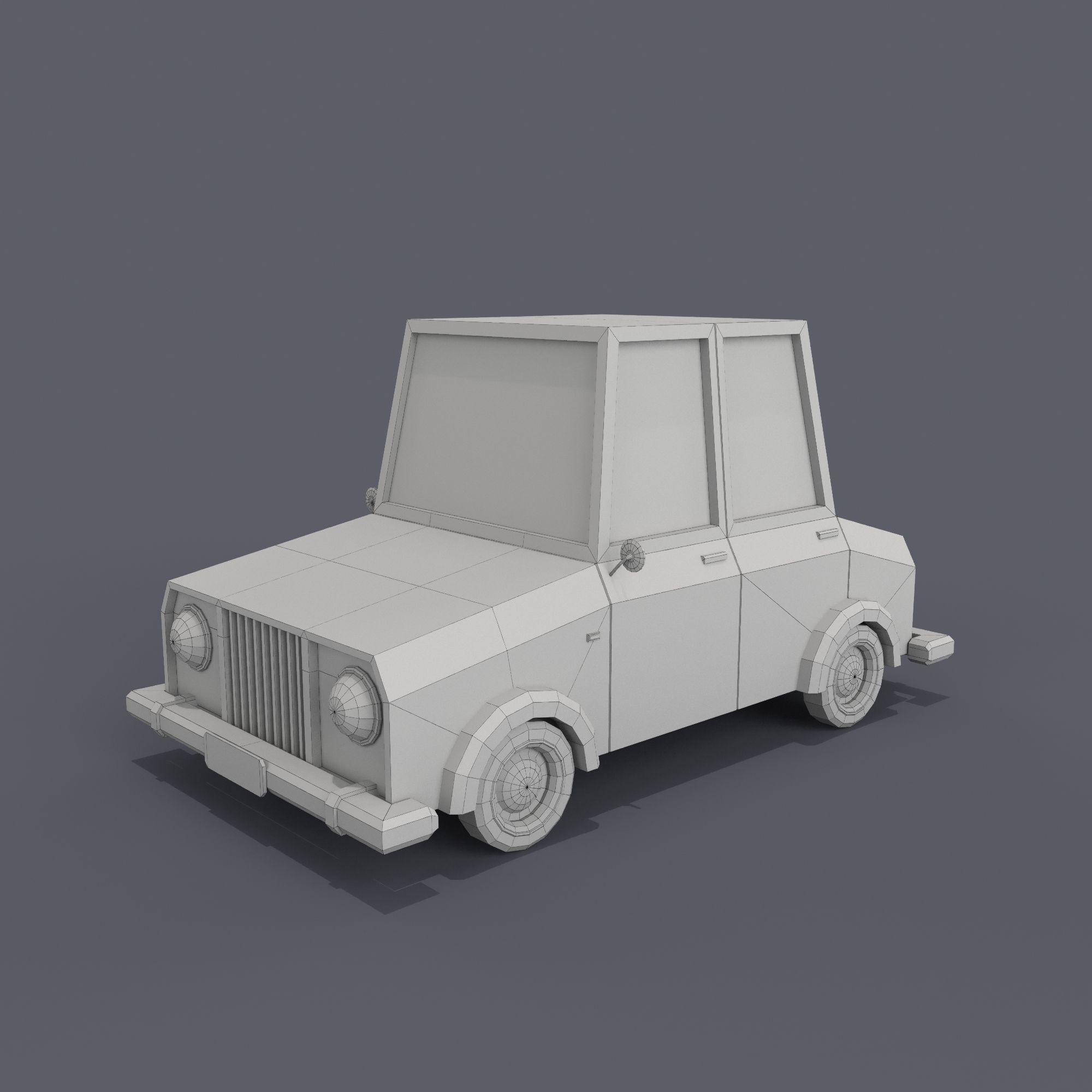 Cartoon Low Poly Cars 3D model | CGTrader