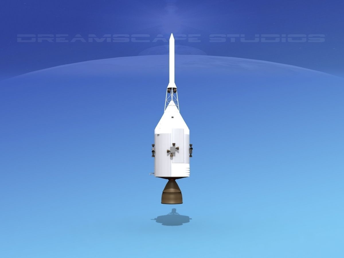 Apollo Service Command Module 3D model rigged | CGTrader