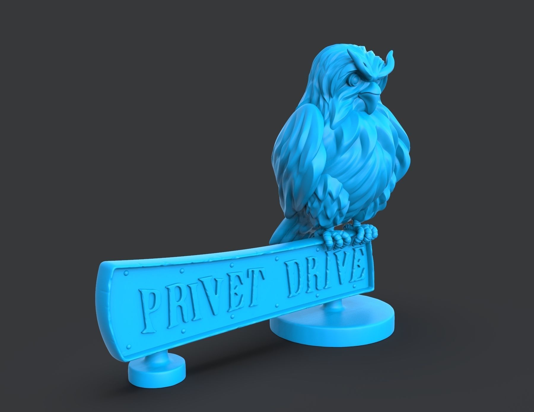 Privet drive sign 3D model 3D printable | CGTrader