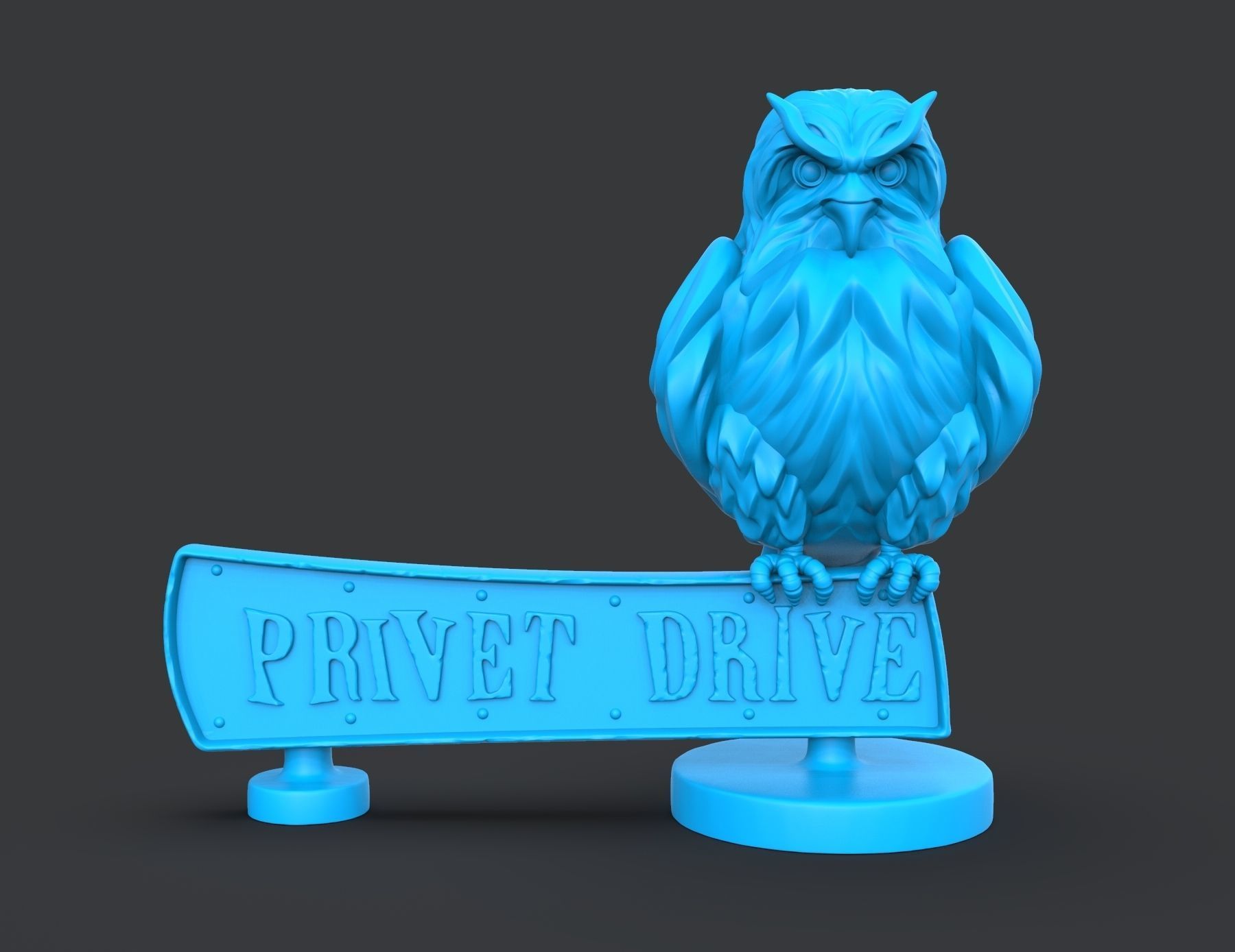 Privet drive sign 3D model 3D printable | CGTrader