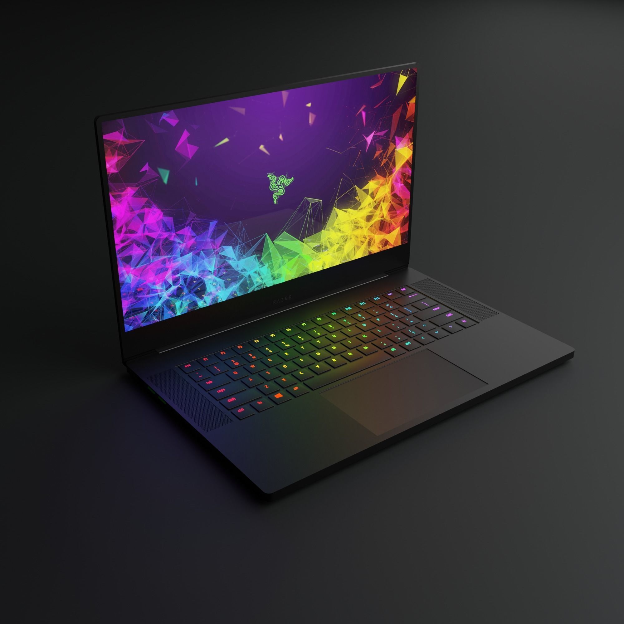 3D model Razer Blade 15 laptop 2019 VR / AR / low-poly | CGTrader