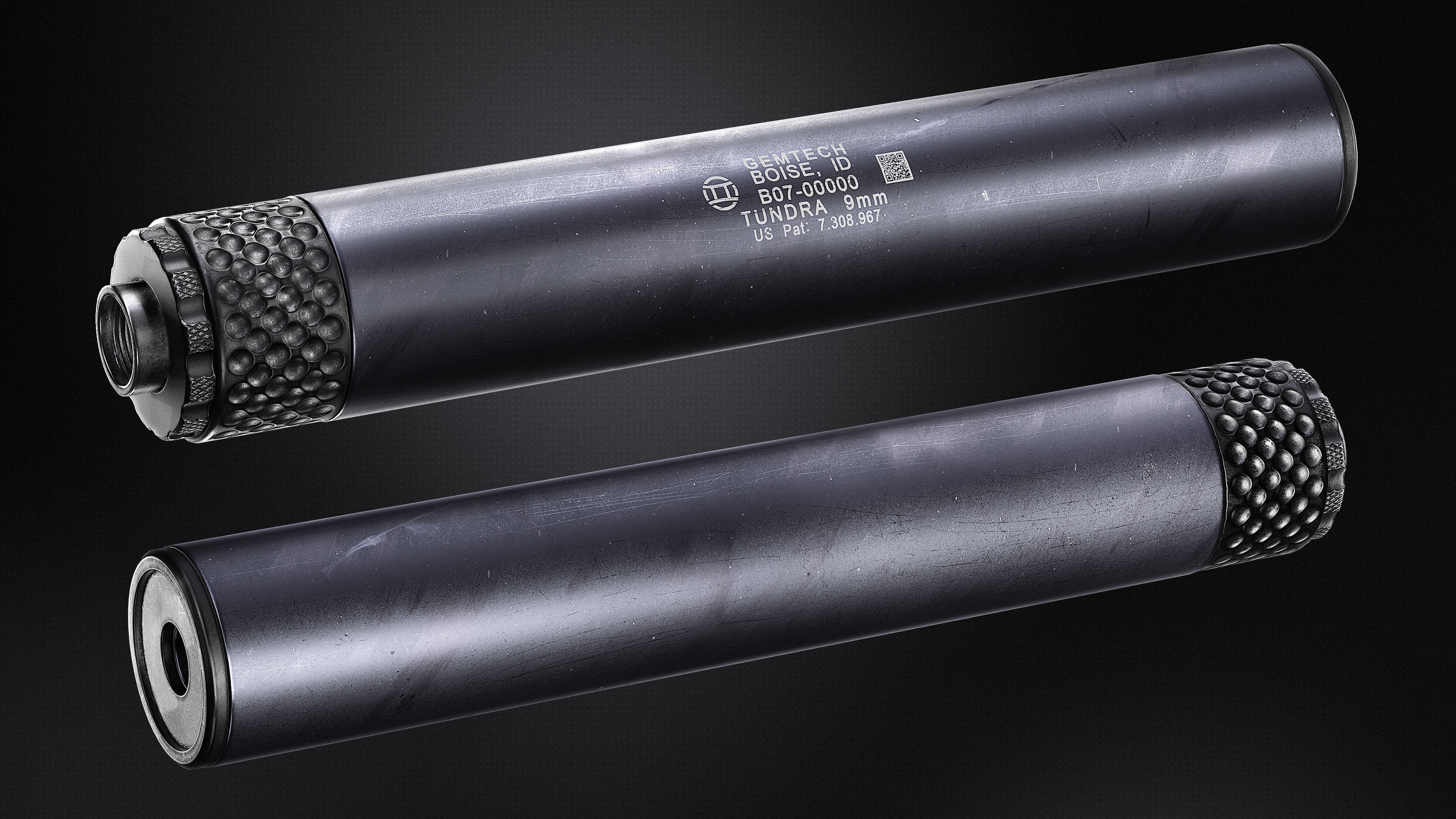 3D model Gemtech Tundra Suppressor 9mm VR / AR / low-poly | CGTrader