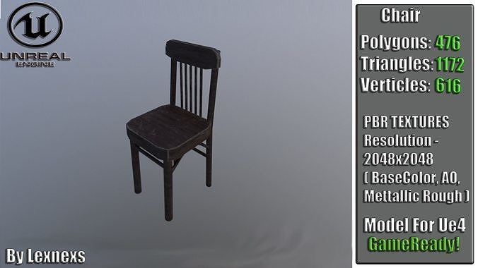Chair free VR / AR / low-poly 3D model | CGTrader