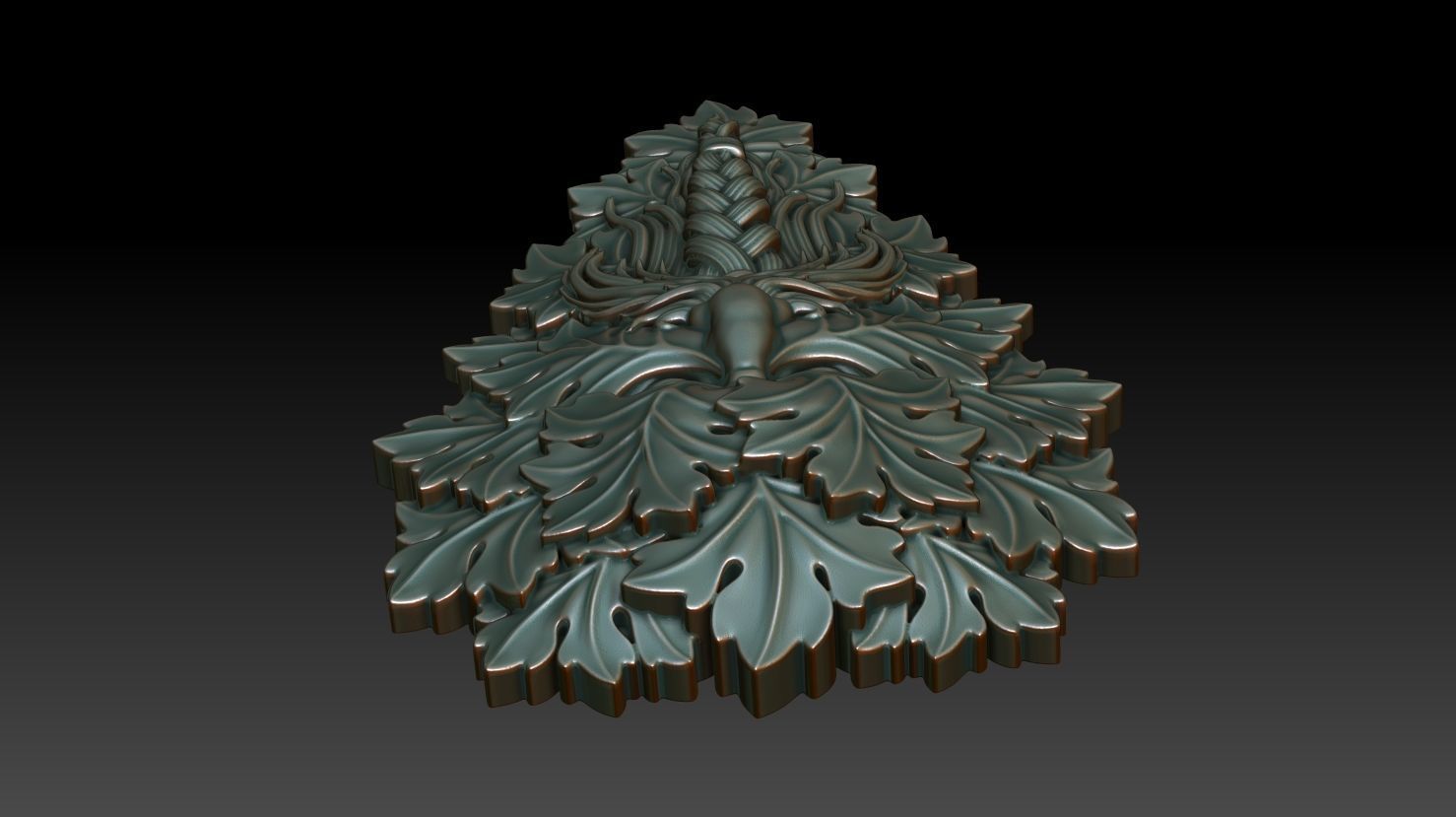 Greenman 3 ornate man mask 3D model 3D printable | CGTrader