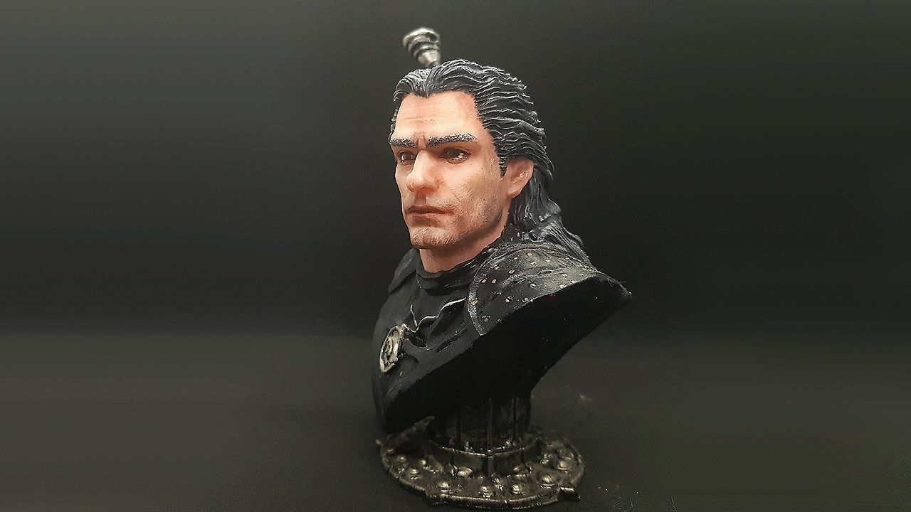 WITCHER GEROLT NETFLIX BUST MODEL FOR 3D PRINT 3D model 3D printable ...