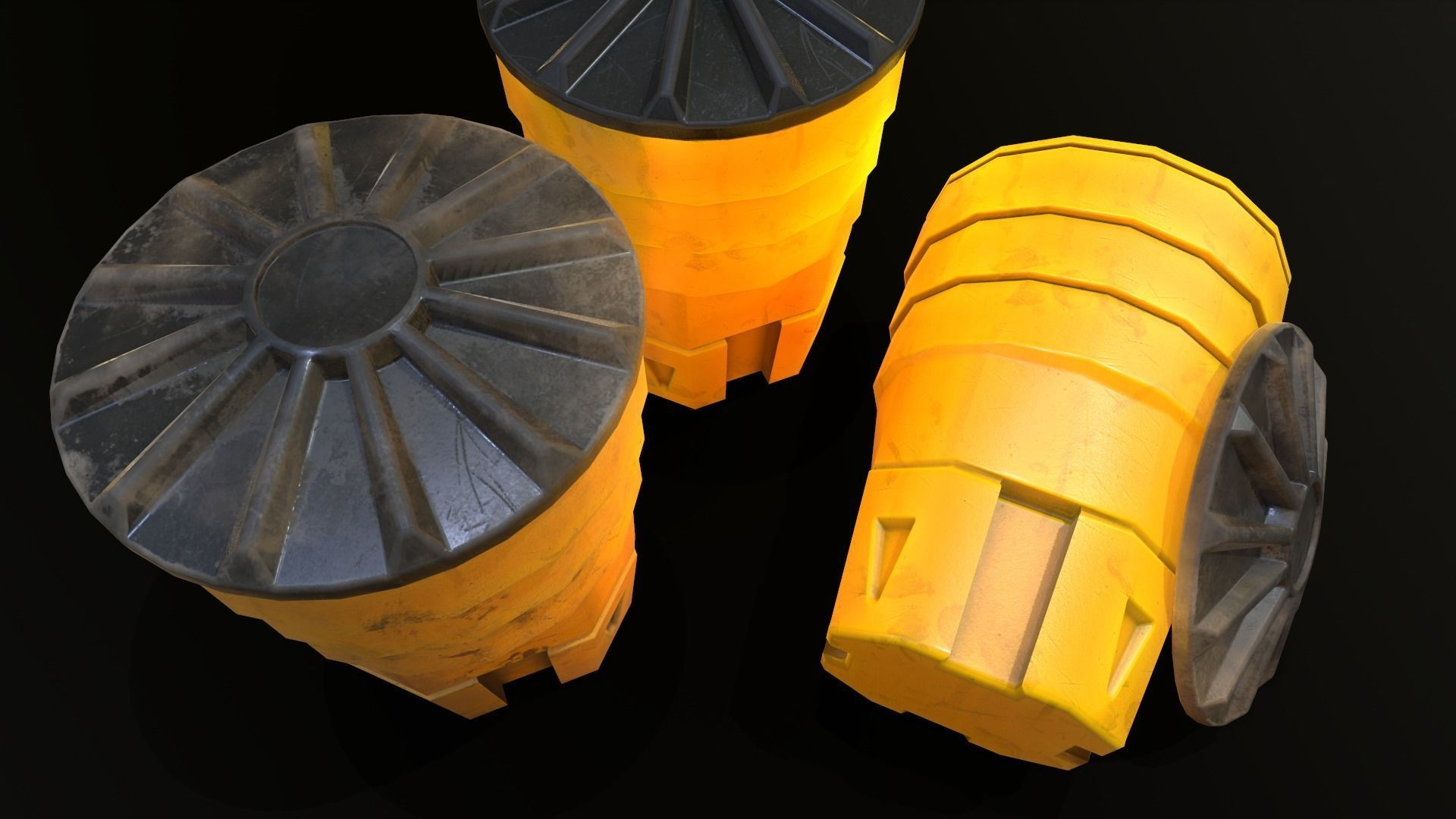 3D model Sand Crash Barrel Game-ready VR / AR / low-poly | CGTrader