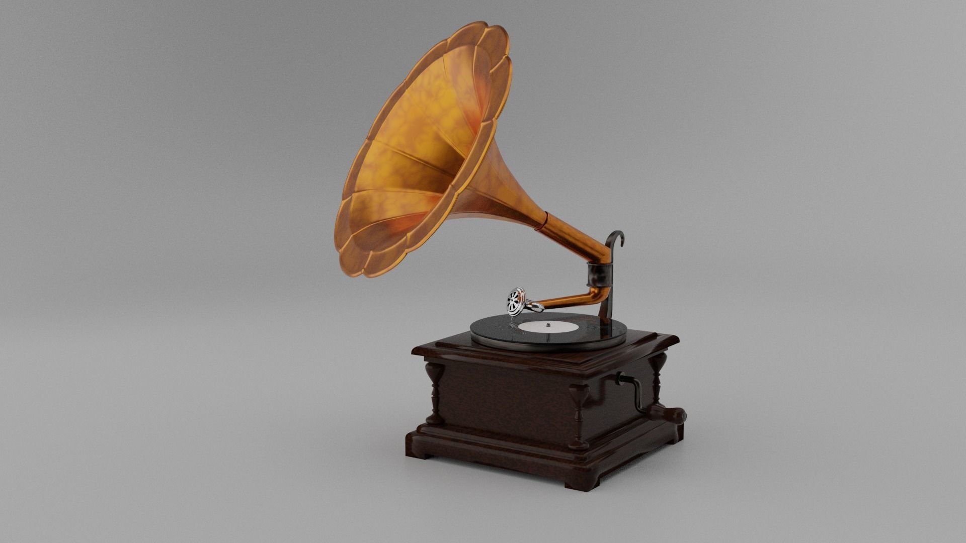 Old Gramophone 3D model | CGTrader