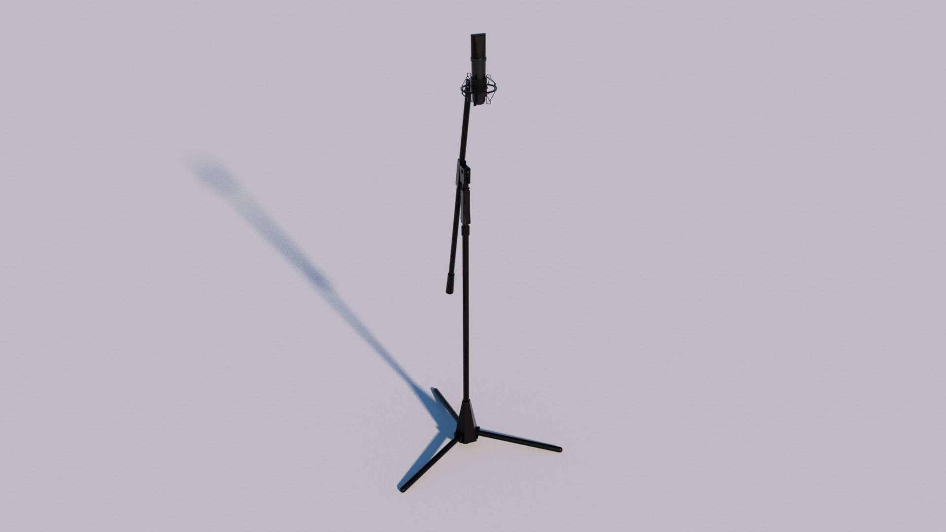 Mic Stand with Condenser Microphone free 3D model | CGTrader