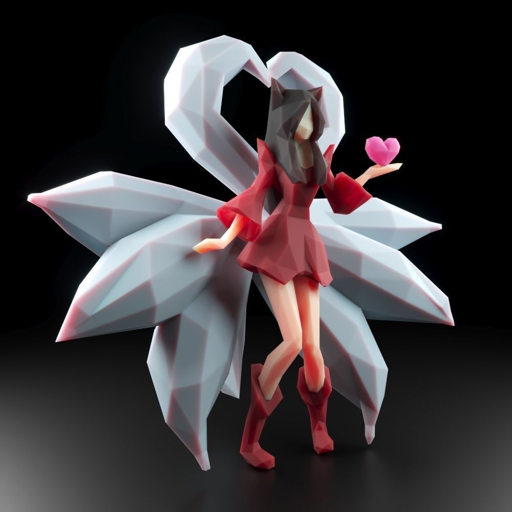 3D model Ahri Low Poly VR / AR / low-poly | CGTrader