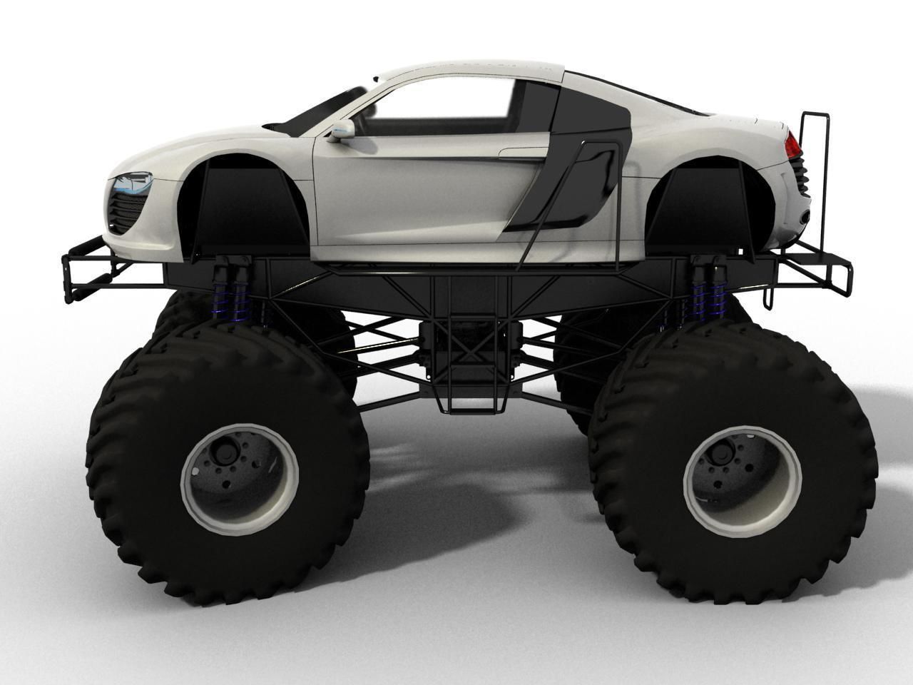 3D model MONSTER AUDI VR / AR / low-poly rigged | CGTrader