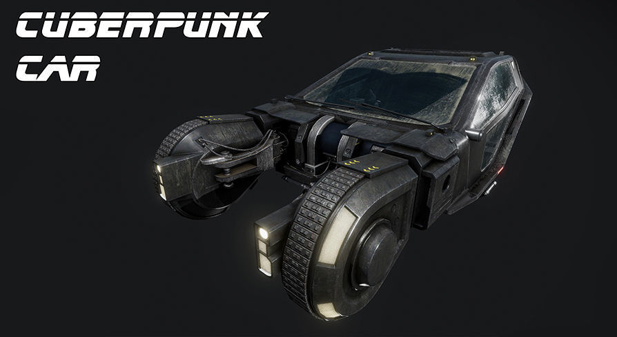 3D model CyberPunk Car VR / AR / low-poly | CGTrader