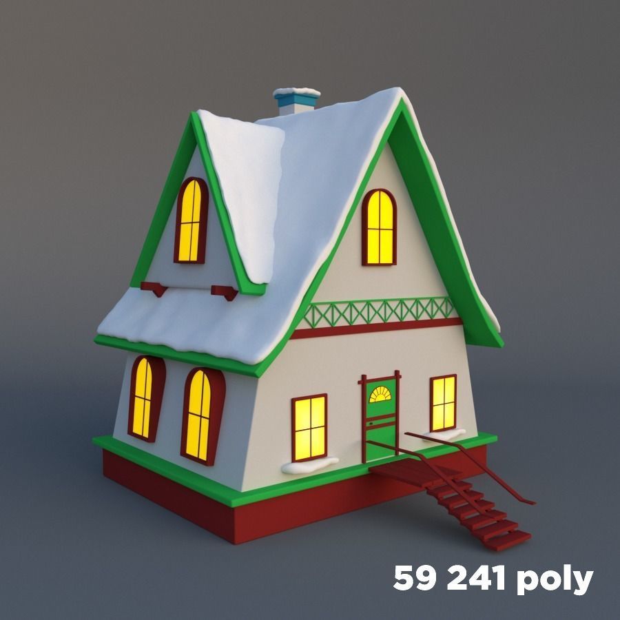 Christmas Houses 3D model | CGTrader