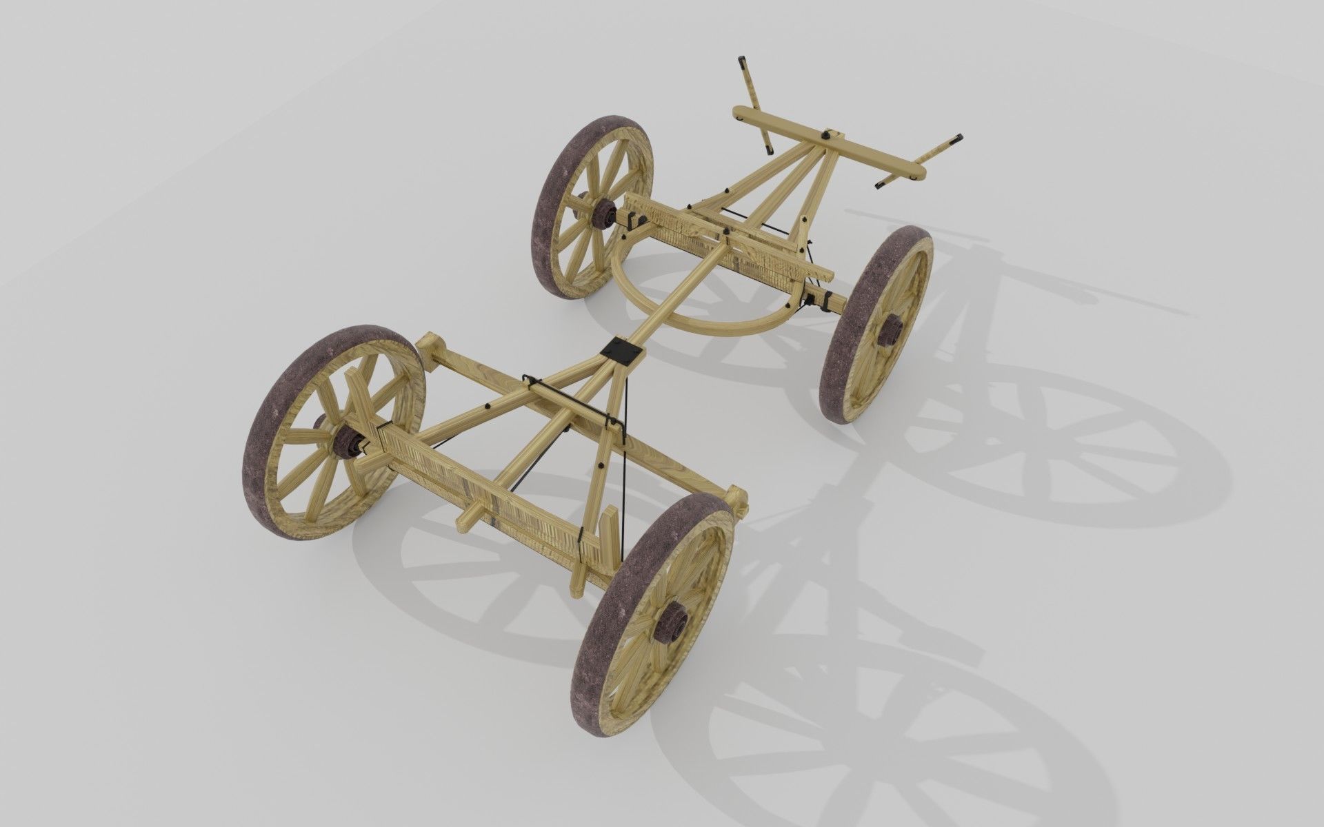 Old Western Goods Wagon 3D model | CGTrader