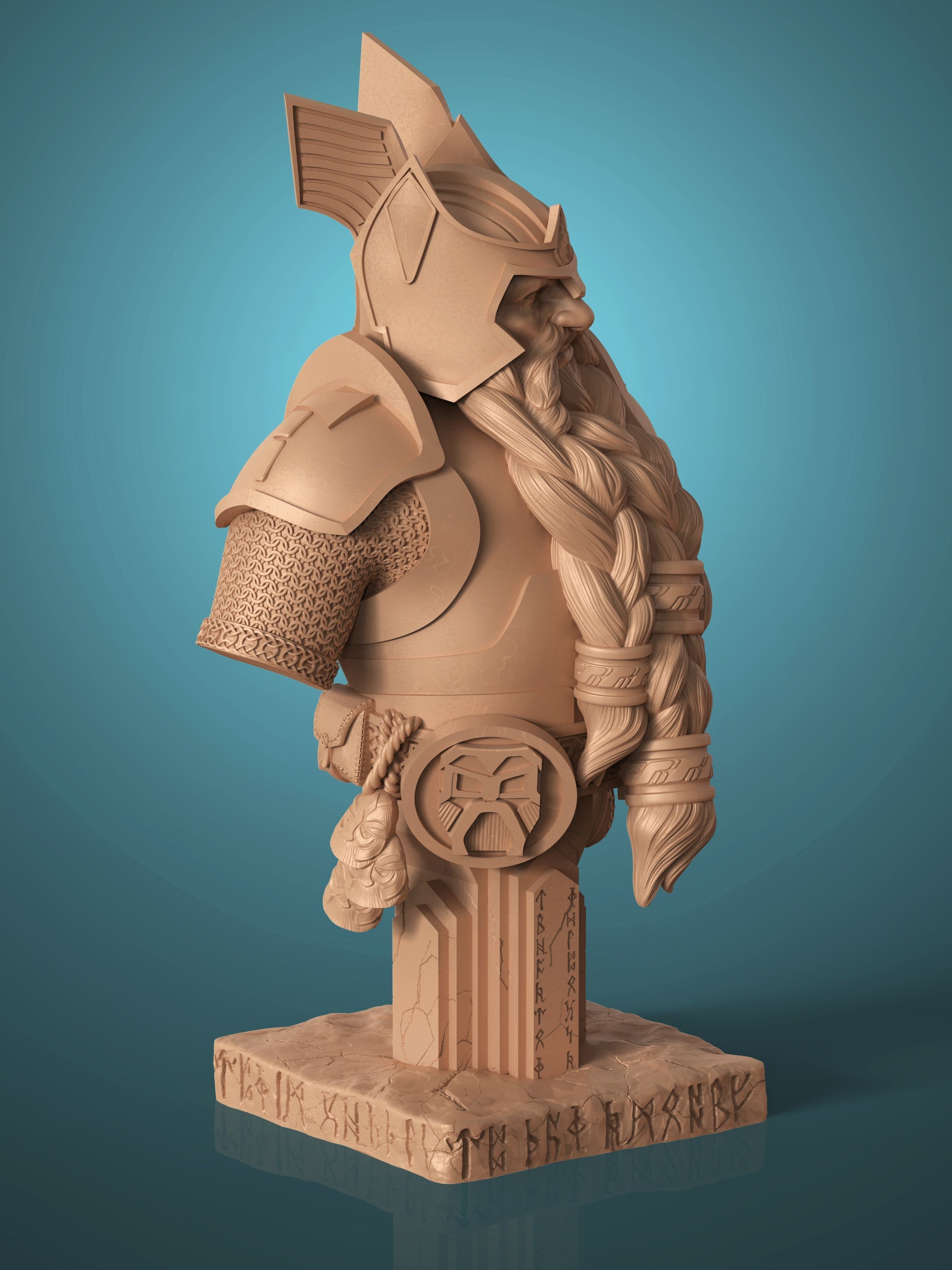 Dwarf Bust 3D model 3D printable | CGTrader