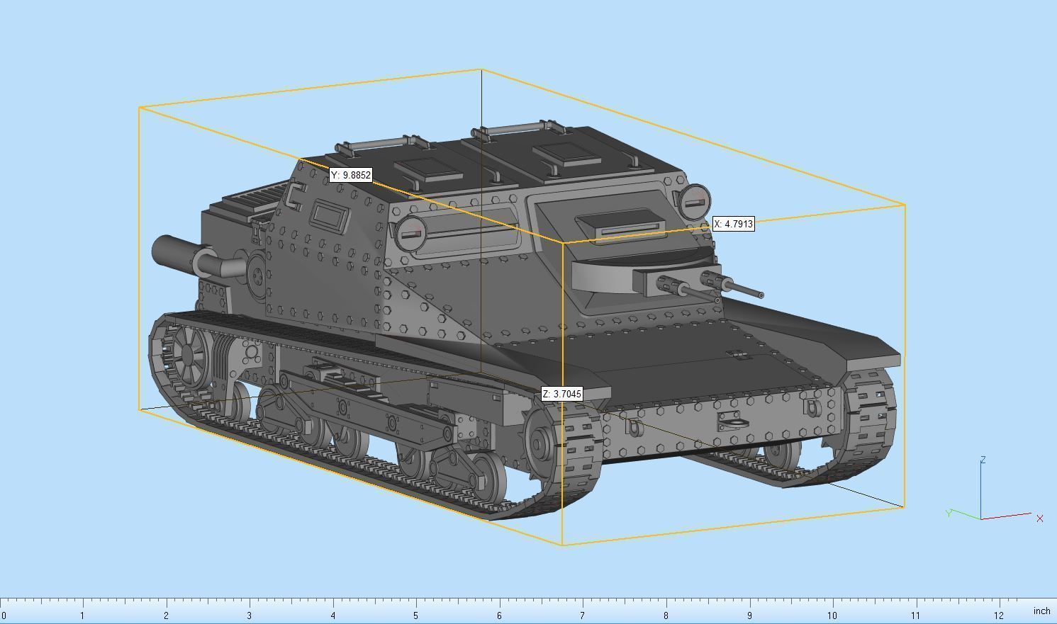 CV-35 Light Tank 3D print model | CGTrader