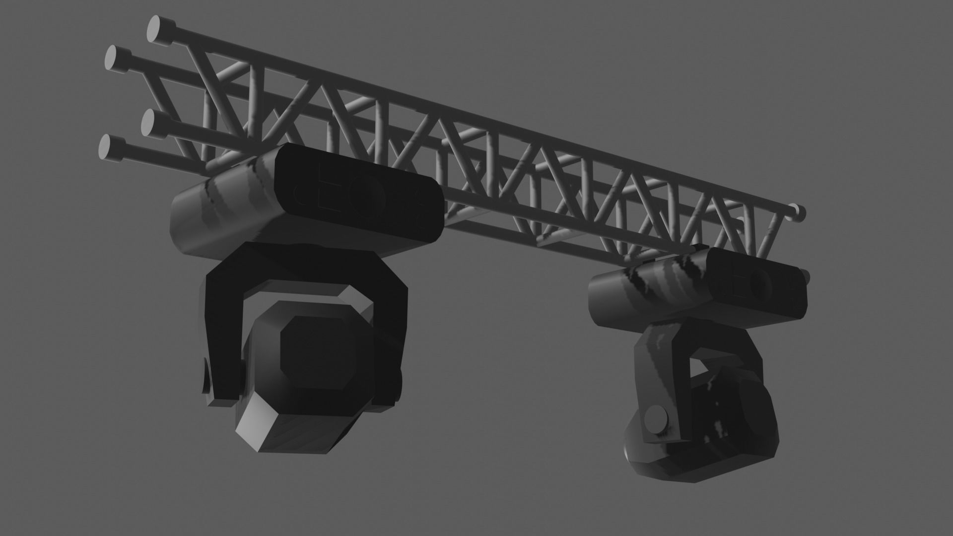 3D model Stage Lights with Truss Beam VR / AR / low-poly | CGTrader