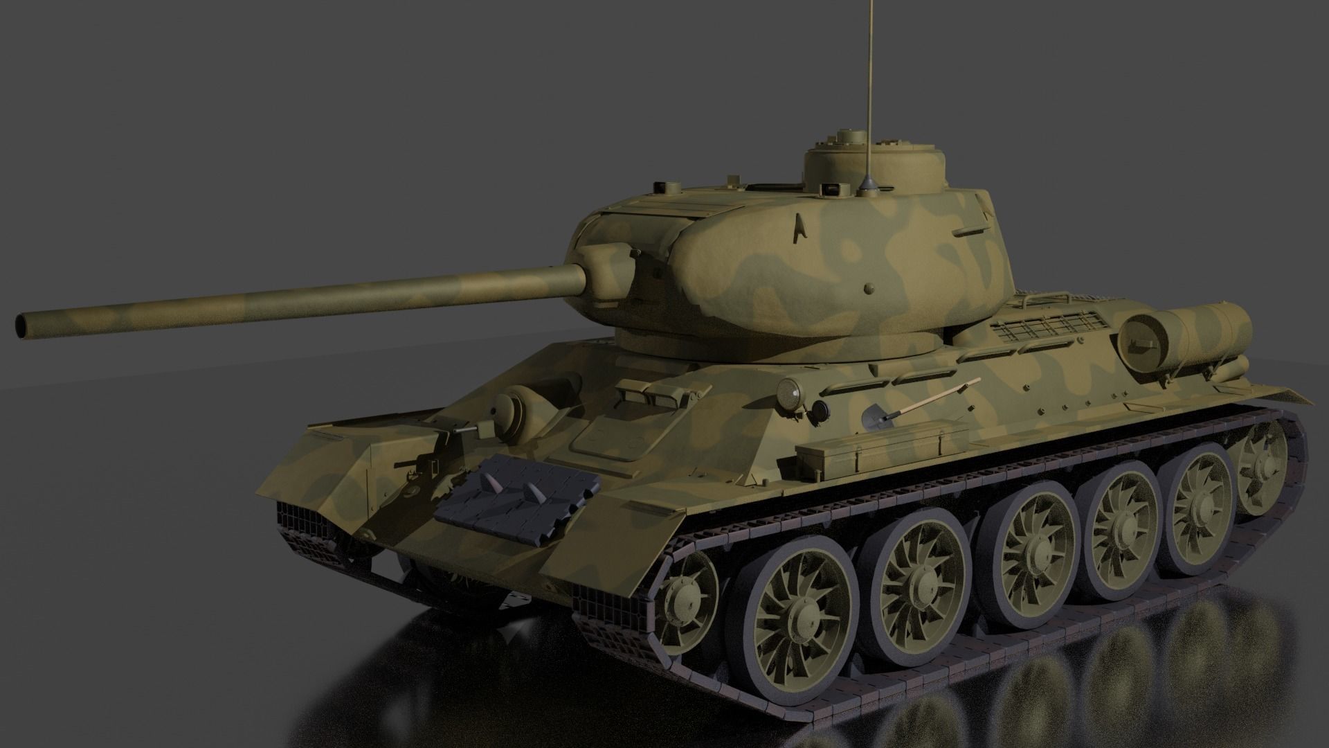 T-34 85 Tank 3D model | CGTrader