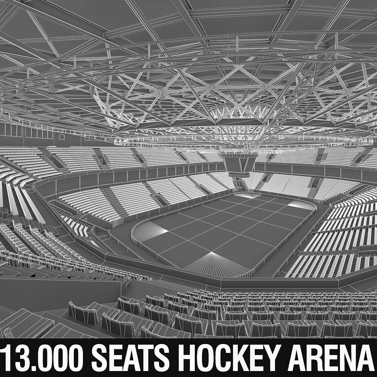 3D model Winter Olympic Stadium 13000 seats VR / AR / low-poly | CGTrader