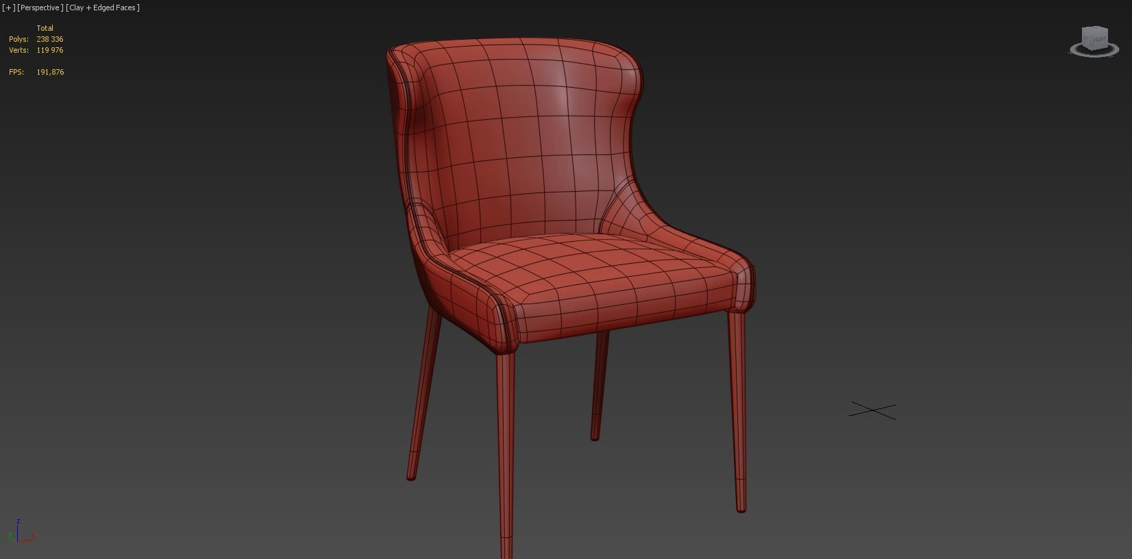 Globewest Claudia Dining Chair 3D model | CGTrader