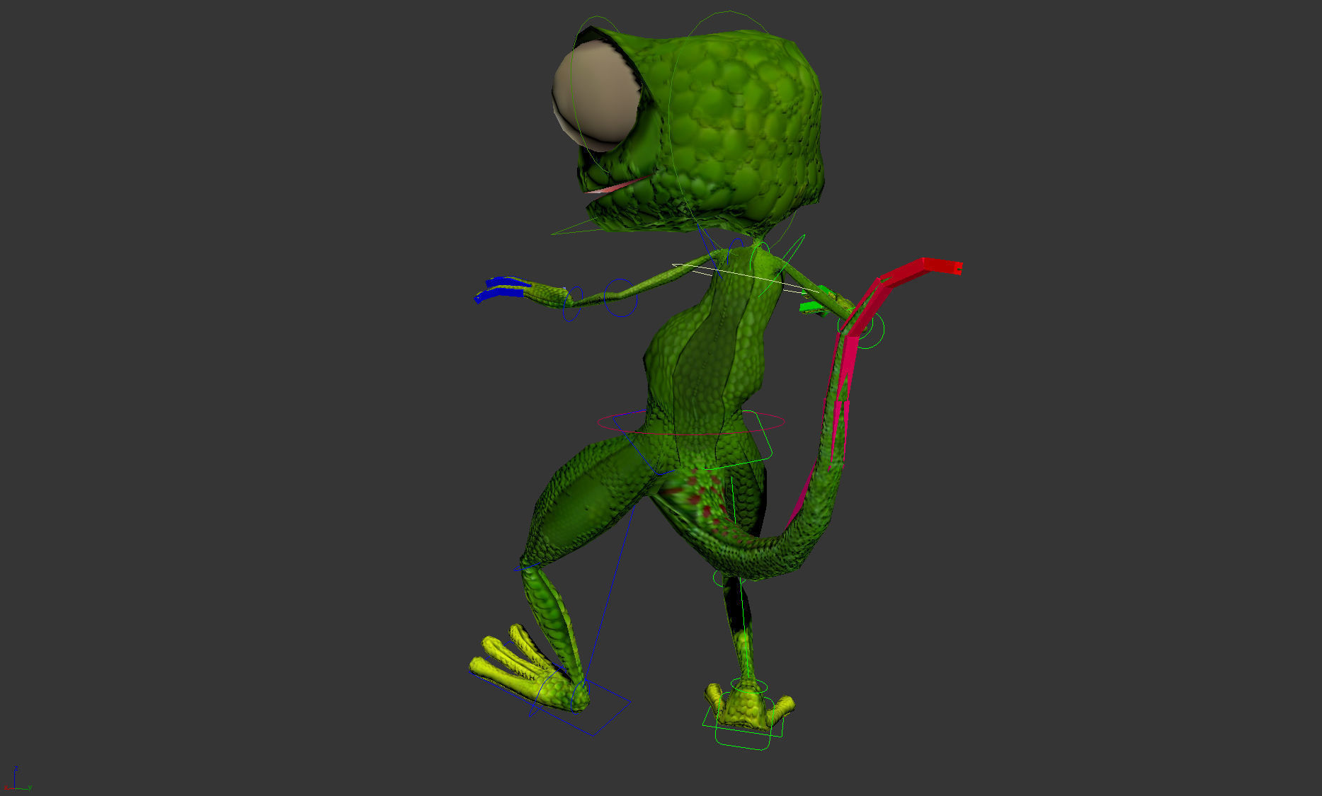 3D model 3D Lizard Game Character RIGGED and Animated Hand Painted VR ...