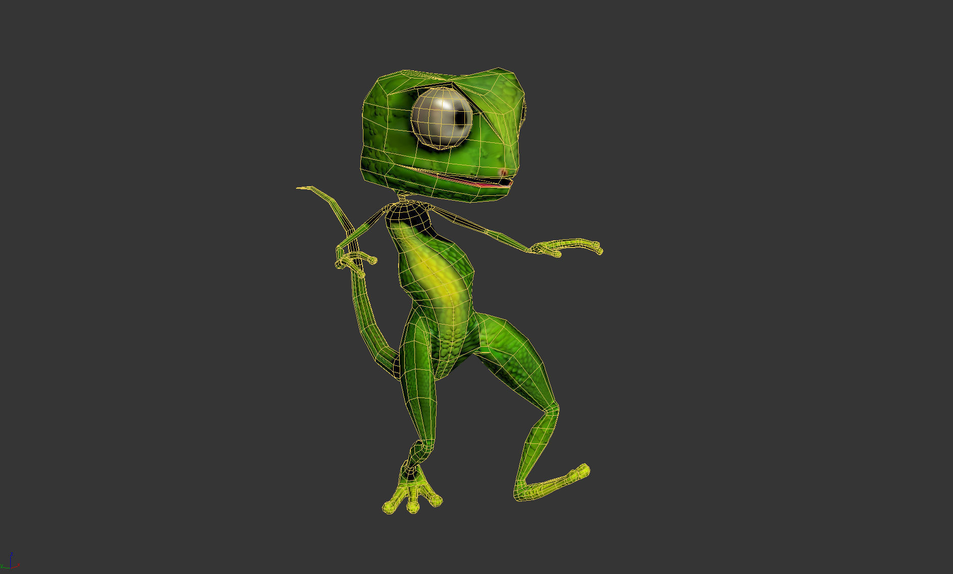 3D model 3D Lizard Game Character RIGGED and Animated Hand Painted VR ...