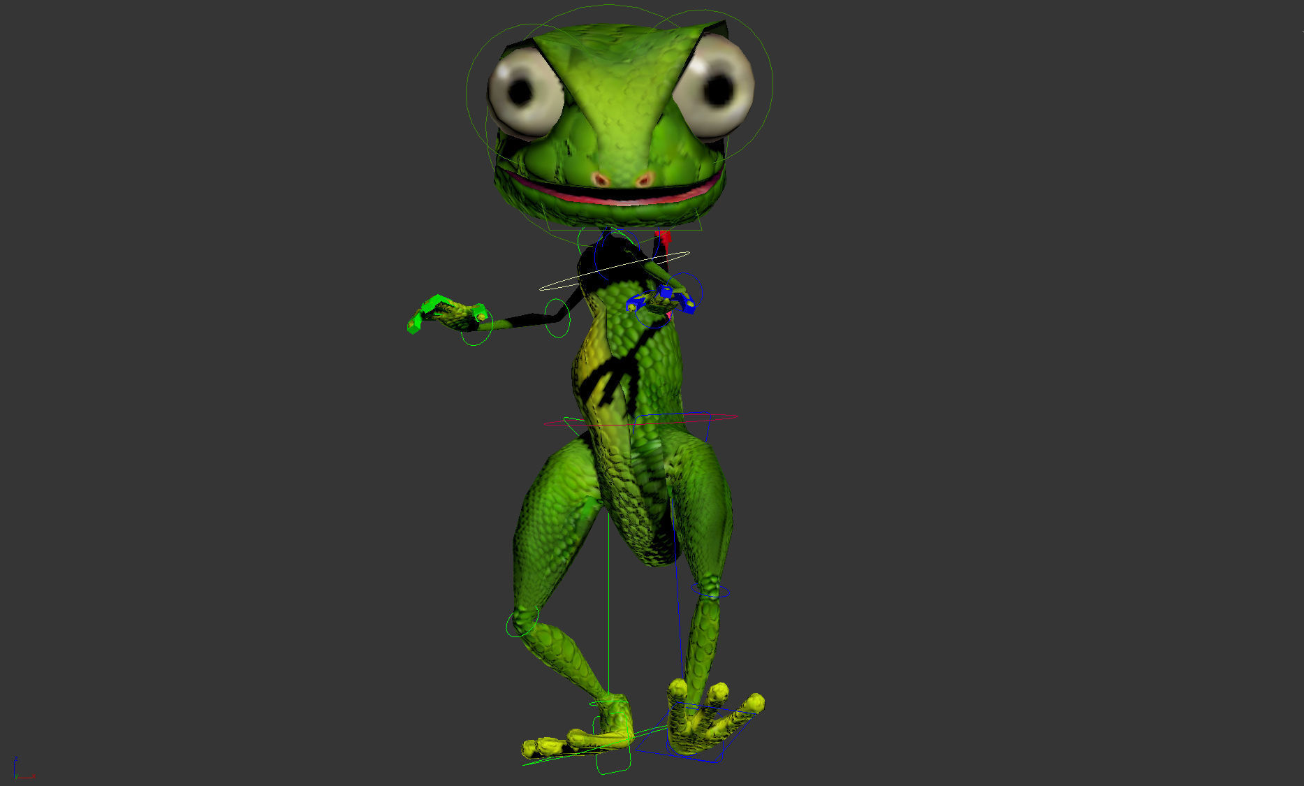 3D model 3D Lizard Game Character RIGGED and Animated Hand Painted VR ...