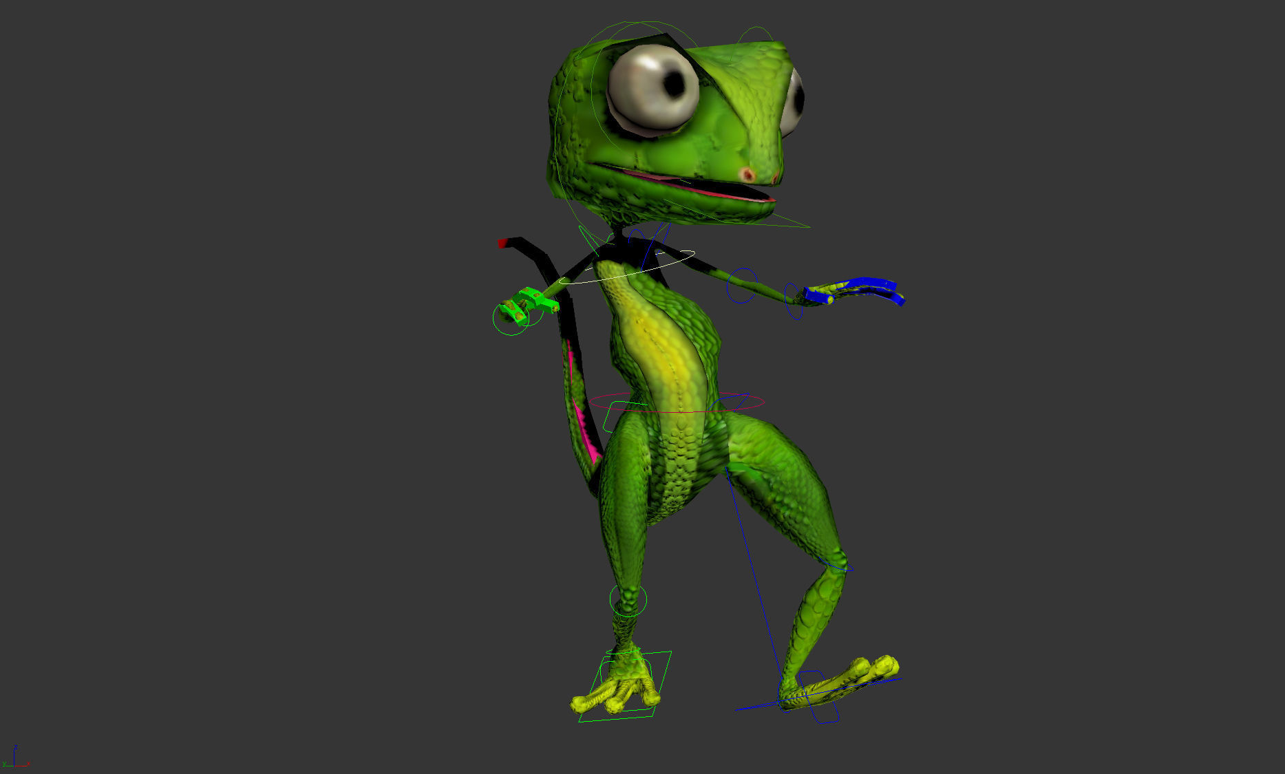 3D model 3D Lizard Game Character RIGGED and Animated Hand Painted VR ...