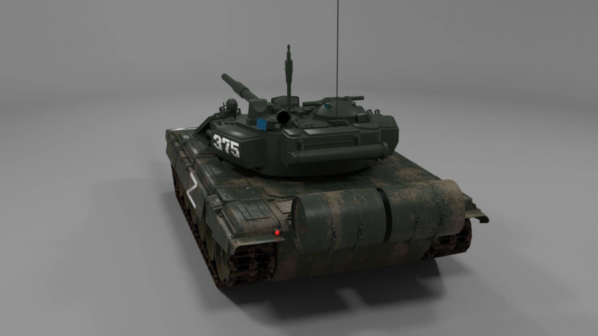 3D model Weathered T90A Main Battle Tank with Iconic Z Marking VR / AR / low-poly | CGTrader