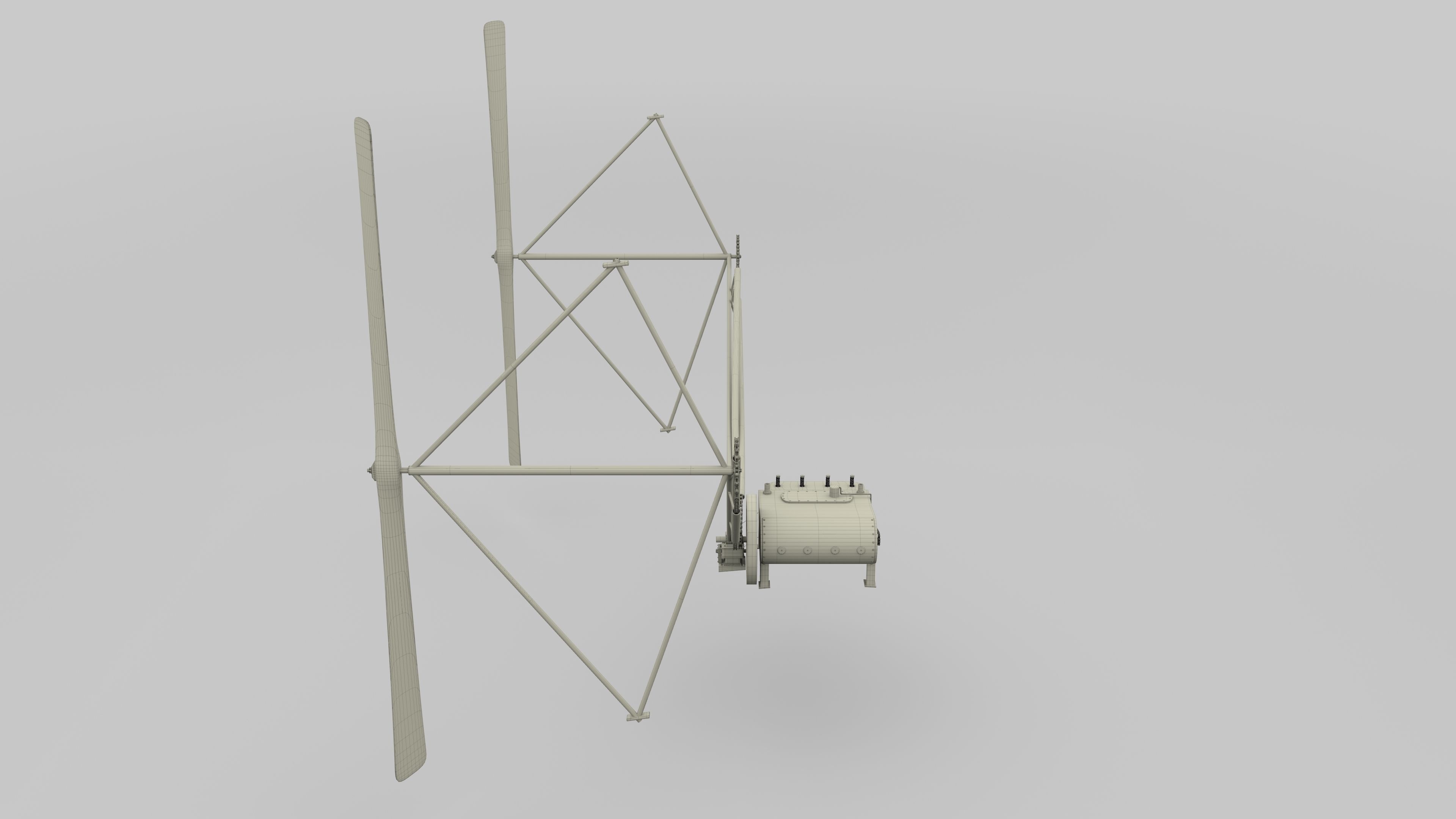 Wright Flyer Propulsion Animated 3D model animated rigged | CGTrader