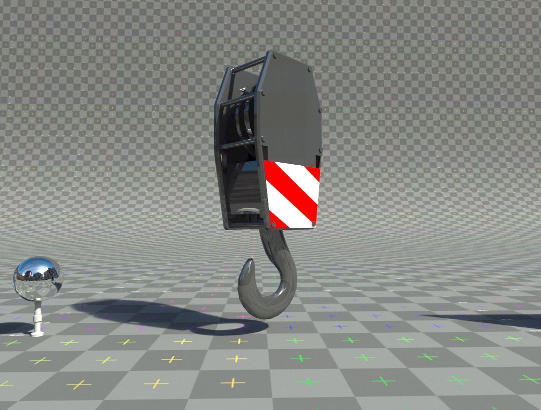 3D model Crane lifting hook-claw VR / AR / low-poly | CGTrader
