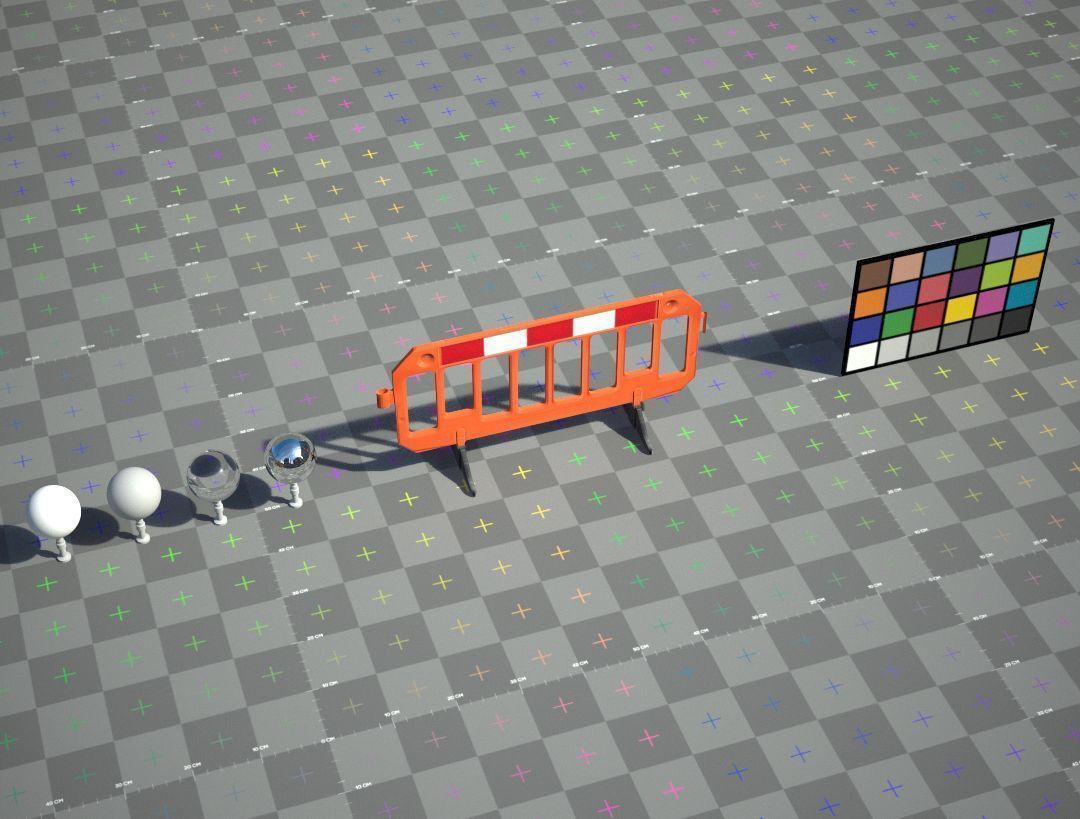 3D model Road segregation barrier Chapter 8 - road works VR / AR / low ...