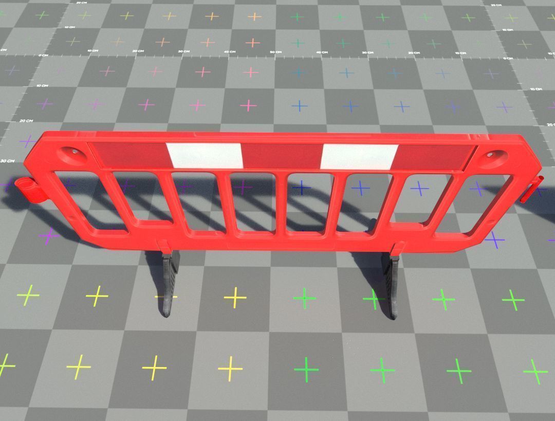 3D model Road segregation barrier Chapter 8 - Version2 VR / AR / low ...