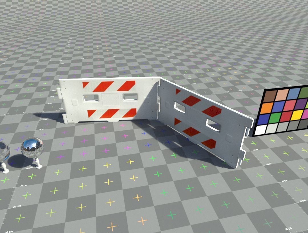 3D model Road segregation White block barrier VR / AR / low-poly | CGTrader