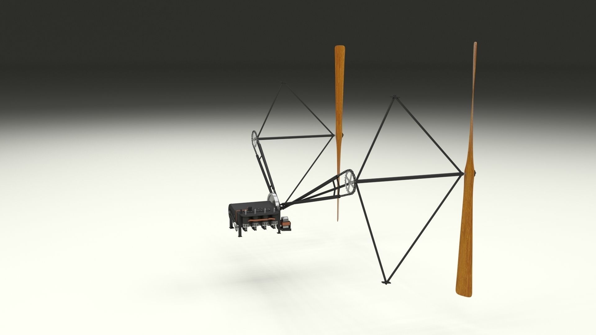 Wright Flyer Propulsion 3D model | CGTrader