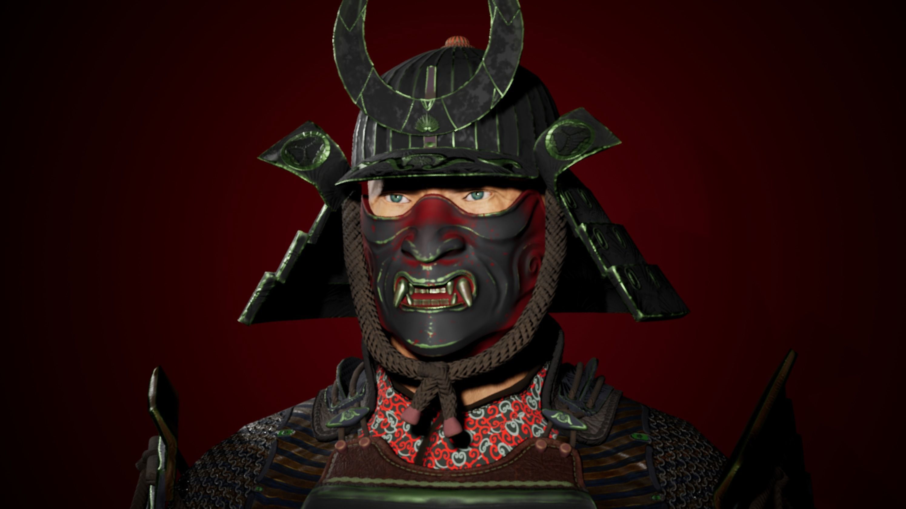 3D model Samurai Tanaka VR / AR / low-poly rigged | CGTrader