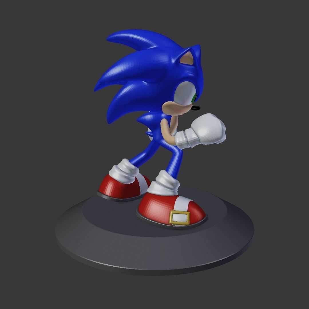 Sonic Printable Fanart 3D model 3D printable | CGTrader