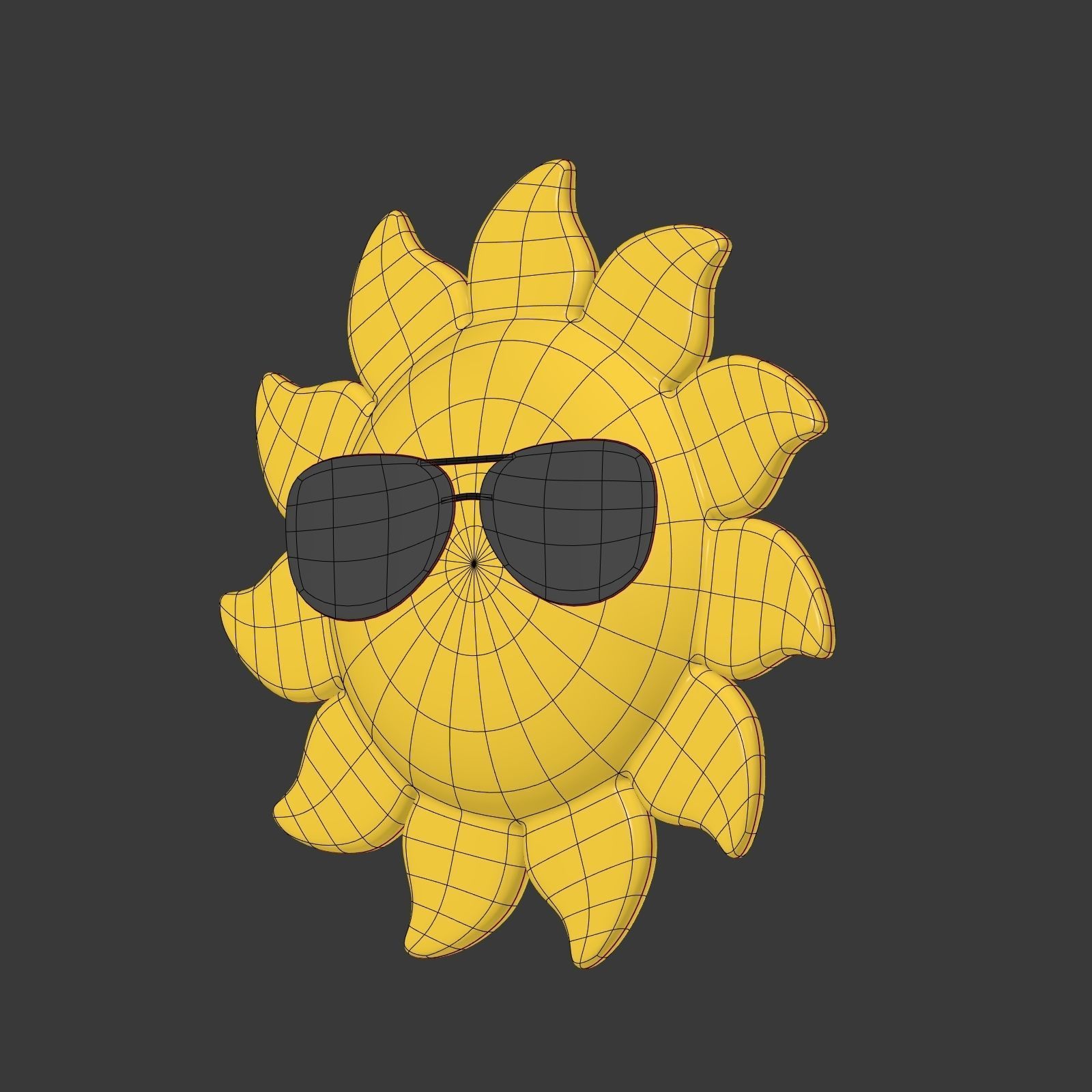 3D model Cartoon Sun VR / AR / low-poly | CGTrader