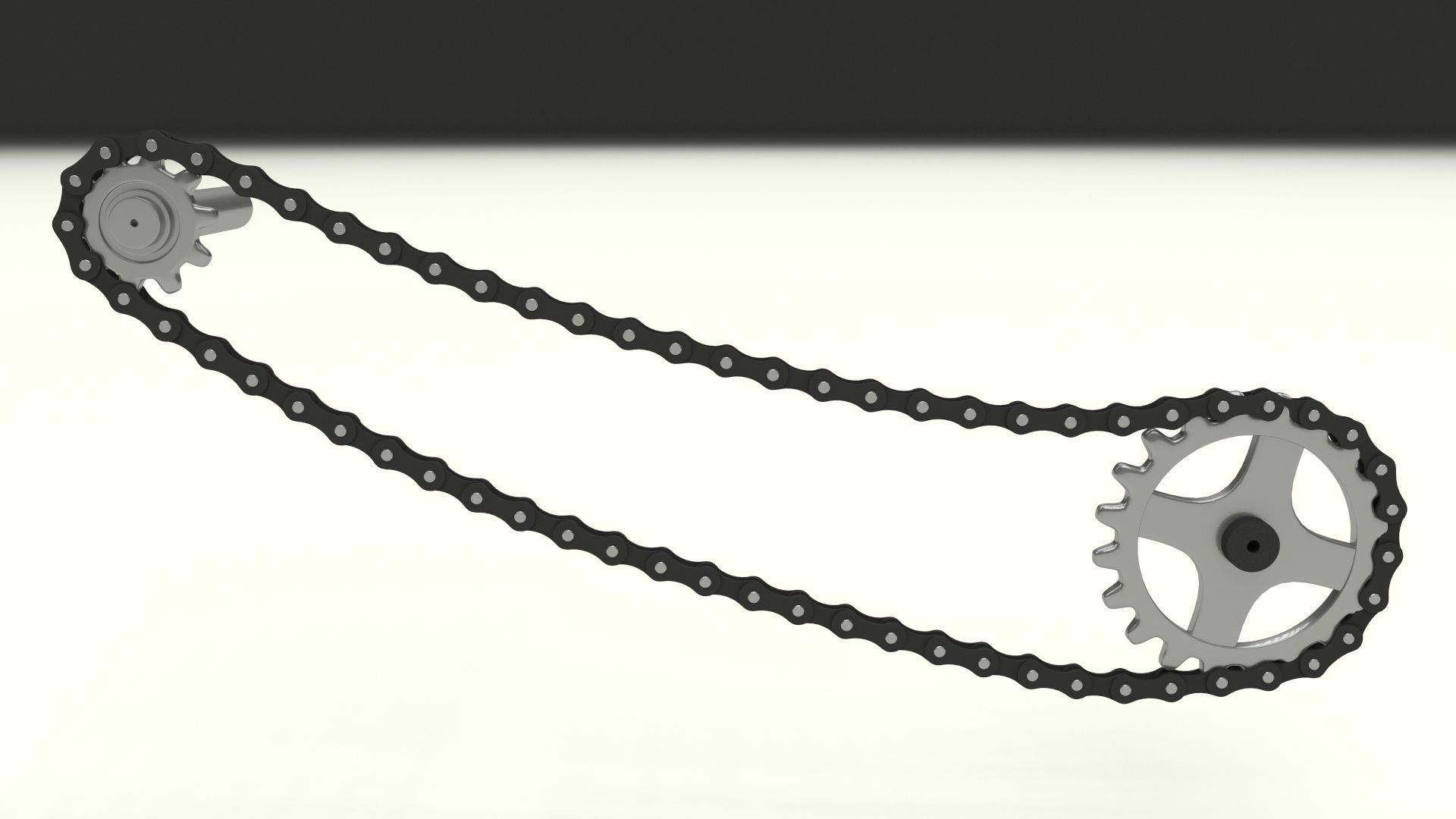 Animated Chain and Sprocket 3D model animated rigged | CGTrader