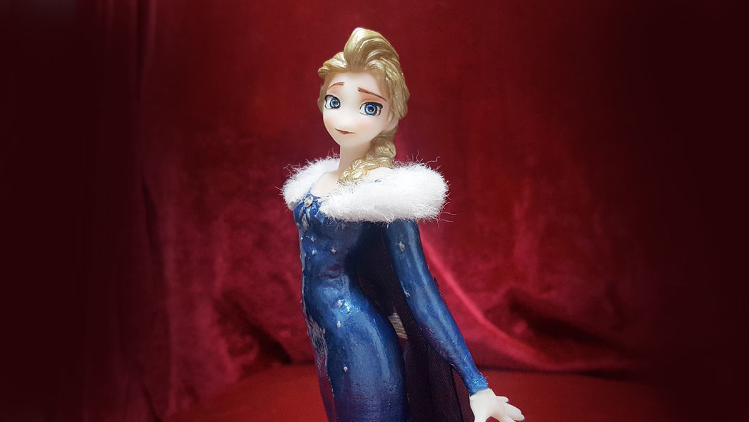 ELSA ICE DRESS MODEL FOR 3D PRINT FROZEN 3D model 3D printable | CGTrader