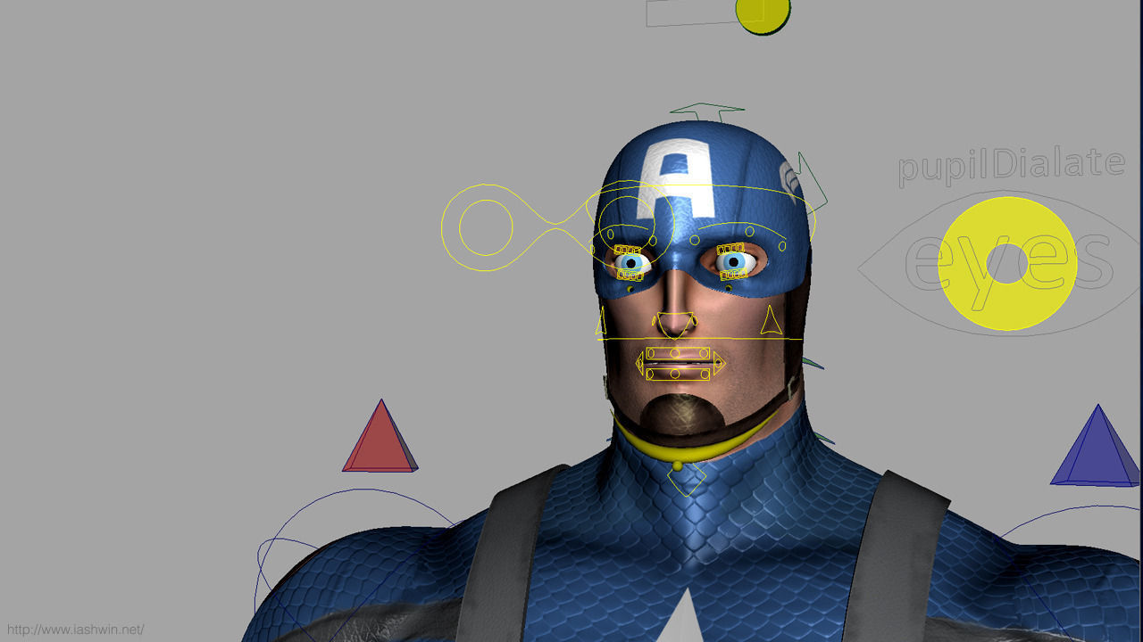Captain America Rig - Legacy 3D model rigged | CGTrader