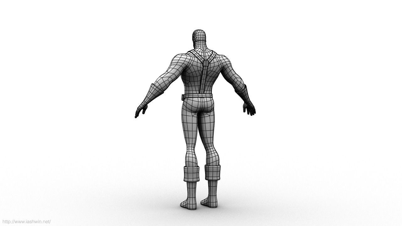 Captain America Rig - Legacy 3D model rigged | CGTrader