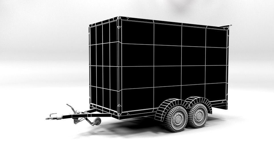 3D model CAR TRAILER 2 LOWPOLY VR / AR / low-poly | CGTrader