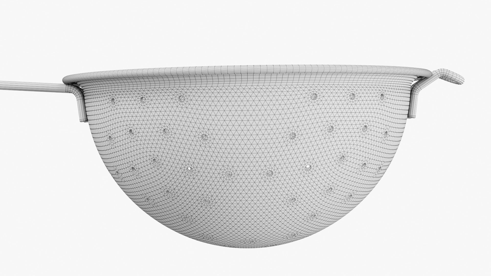 Stainless Steel Colander PBR 3D model | CGTrader