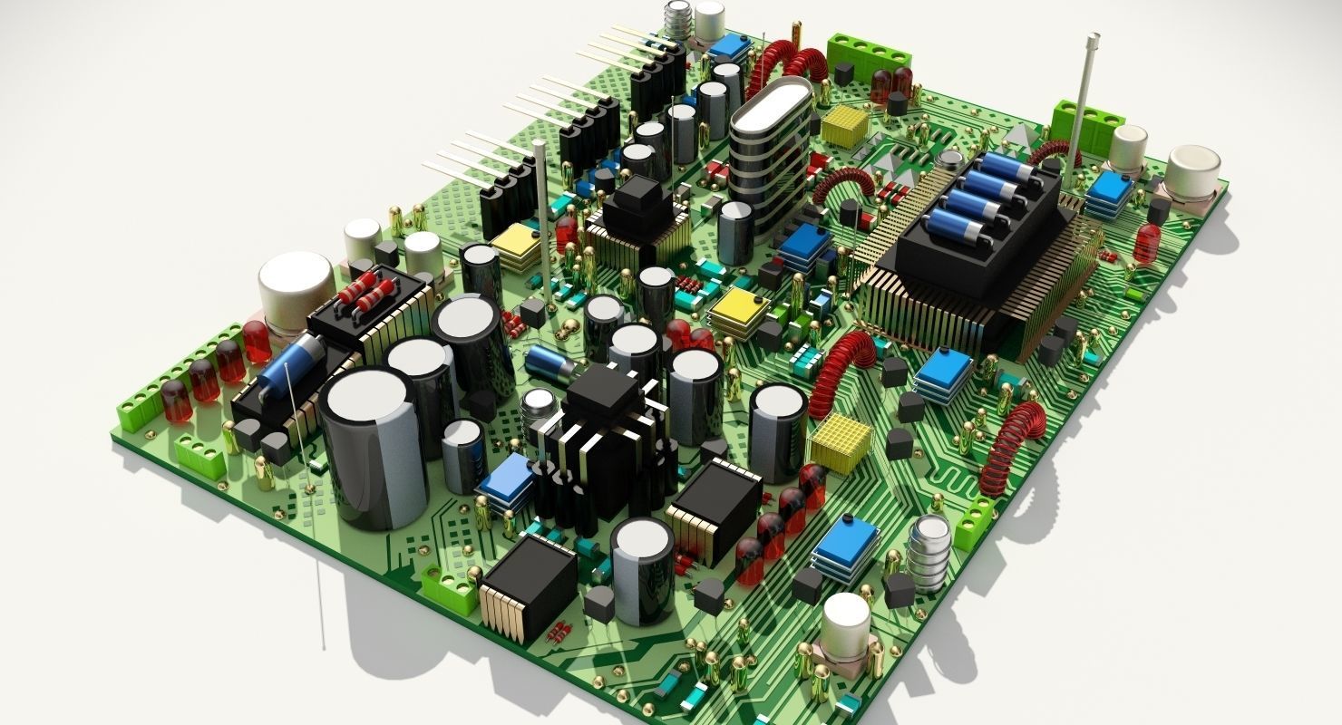 Circuit Board 3D model | CGTrader