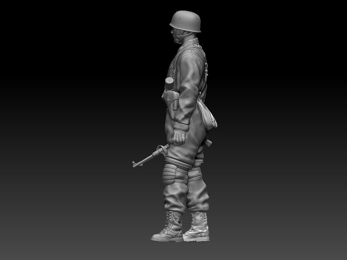 skydiver wwii soldier 3D model 3D printable | CGTrader