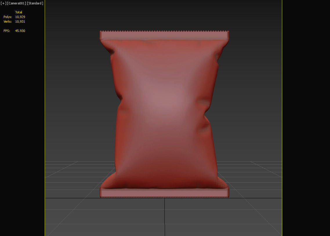 Chips Packet 3D model | CGTrader
