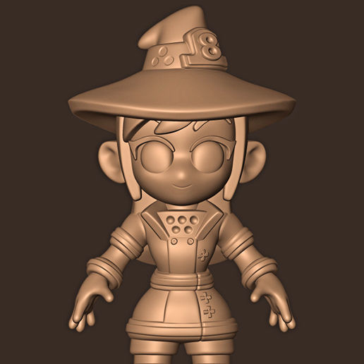 Maki Oze chibi Fire Force 3D model 3D printable | CGTrader