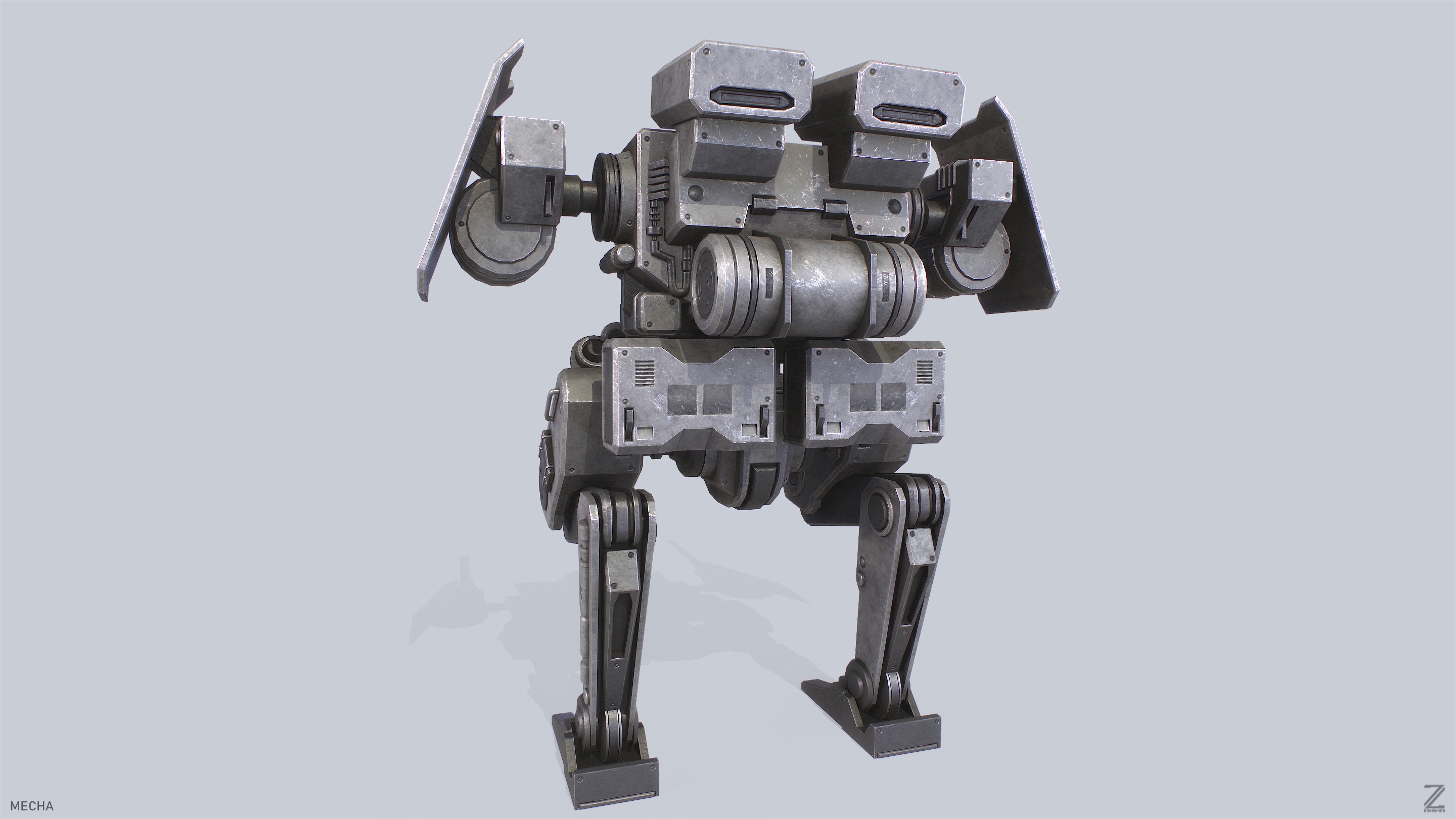 3D model Mecha VR / AR / low-poly | CGTrader