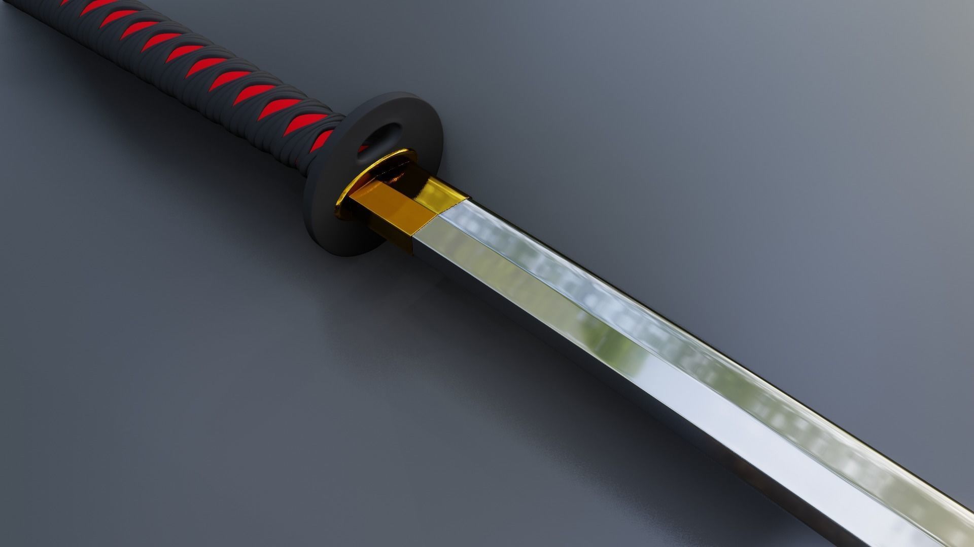 3D model Simple Katana VR / AR / low-poly | CGTrader